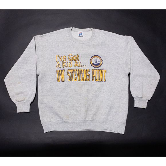 Jerzees | Shirts | Vintage Uw Stevens Point Sweatshirt Men Xl Jerzees Parent Wisconsin 9s ...